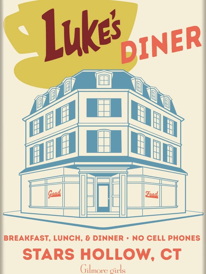GILMORE GIRLS - AIMANT SOUS BLISTER "LUKE'S DINER"
