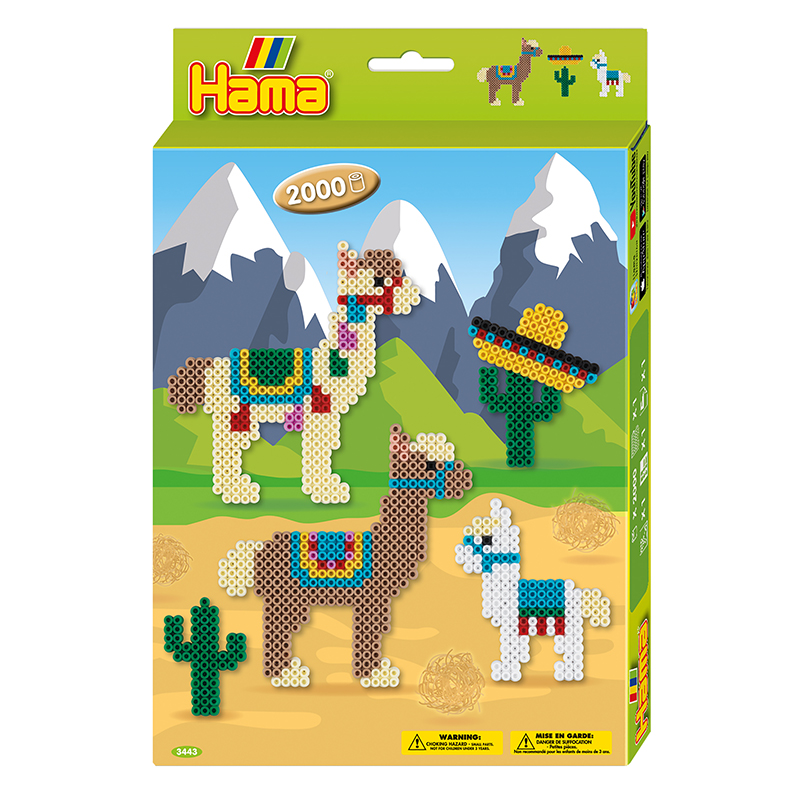 HAMA BEADS - LLAMAS (2000 PIECES) / HAMA