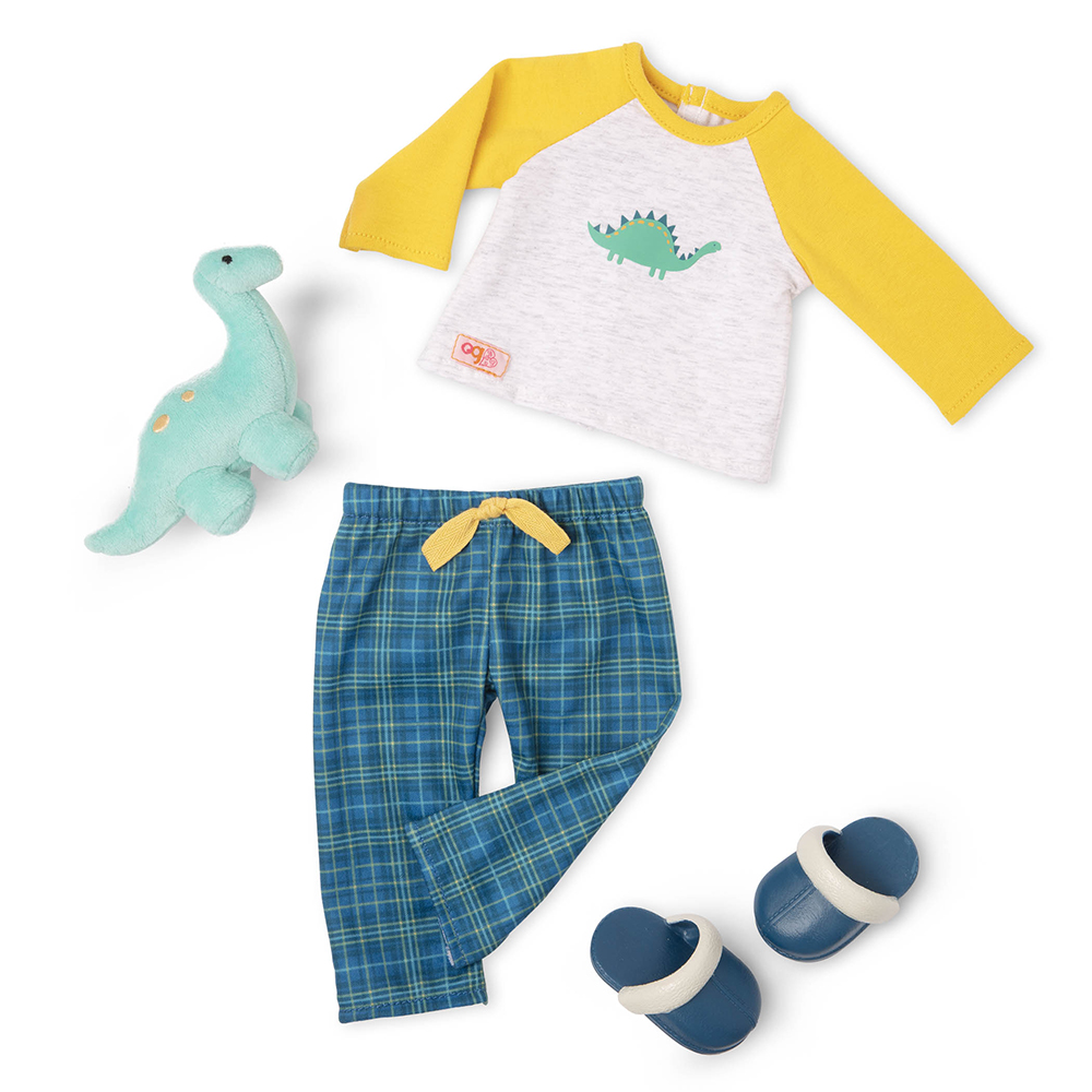 OUR GENERATION - OUTFIT OG DELUXE - DINO-SNORES PAJAMA FOR 18" DOLL