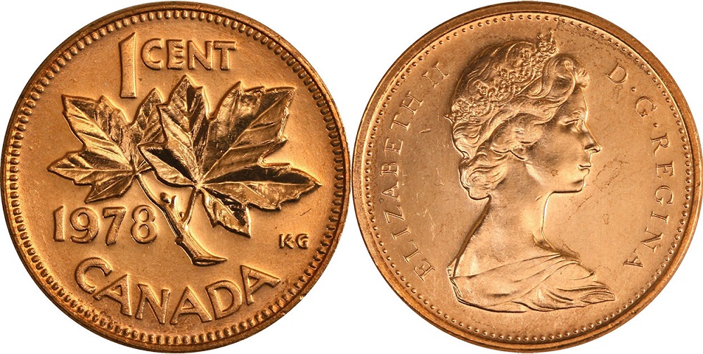 1 CENT 1 CENT 1978 1978 CANADIAN COINS