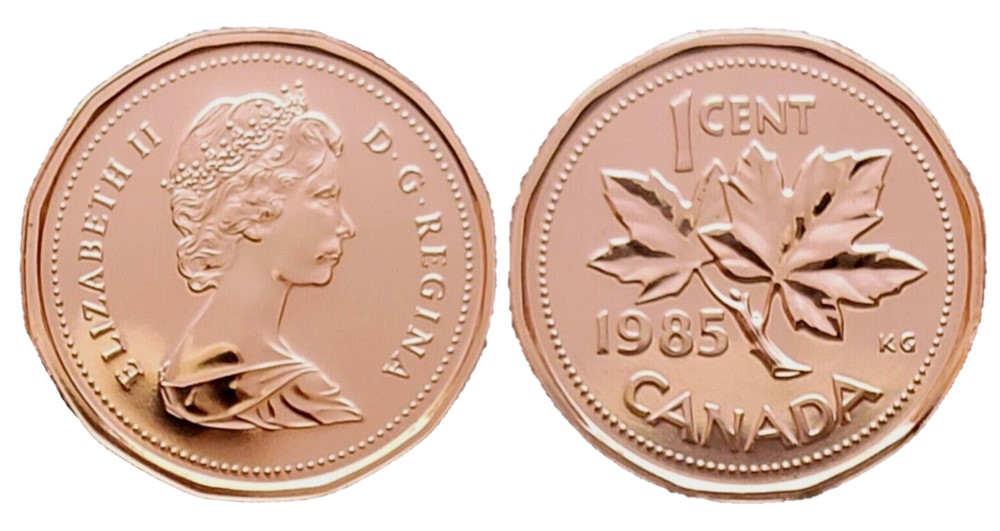 1 CENT - 1 CENT 1985 5-DROIT (SP) - PIÈCES DU CANADA 1985