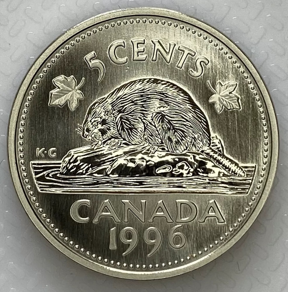 5-CENT - 1996 5-CENT NEAR 6 (SP) - 1996 CANADIAN COINS