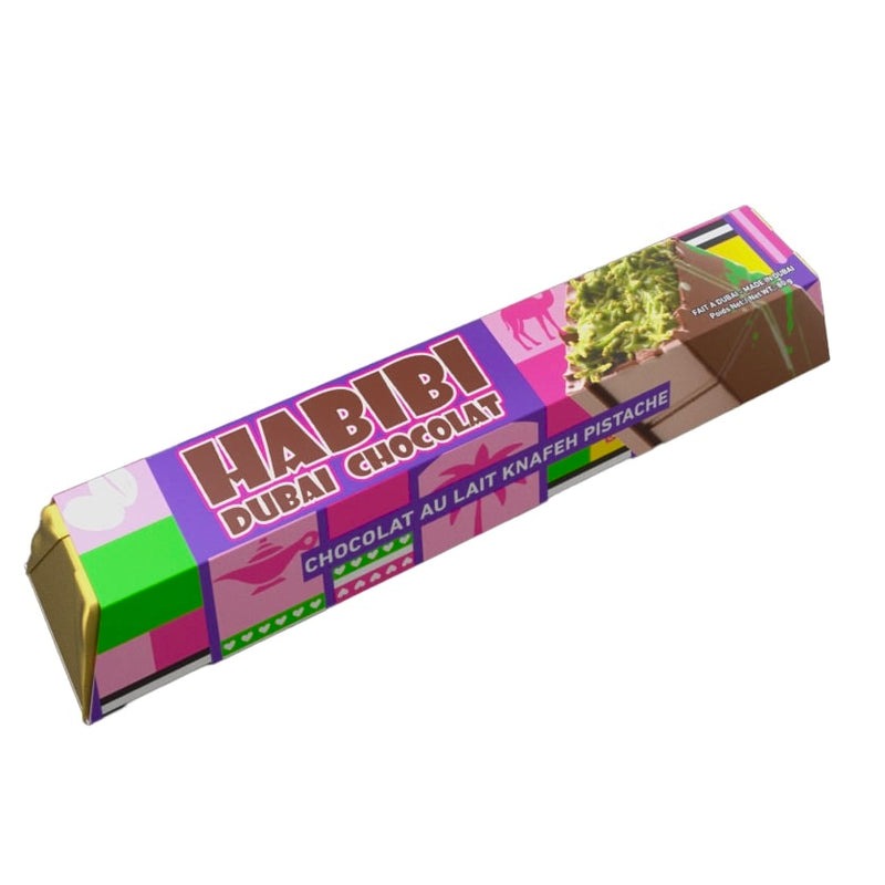 HABIBI DUBAI CHOCOLAT - KUNAFA PISTACHIO MILK CHOCOLATE (80 G)