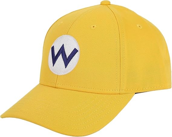 SUPER MARIO - EMBROIDERED LOGO BASEBALL CAP "WARIO"