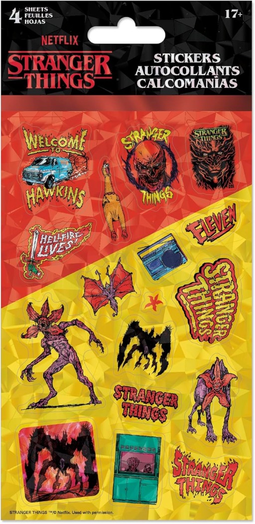 STRANGER THINGS - 4 STICKER SHEETS
