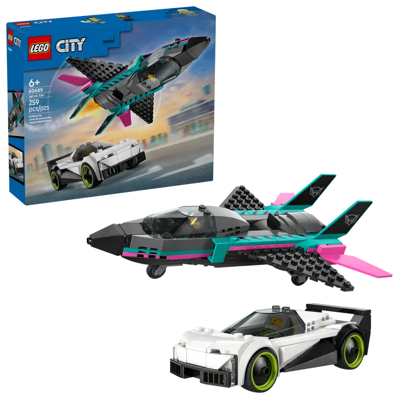 CITY - JET VS. CAR (259 PIECES) 60489