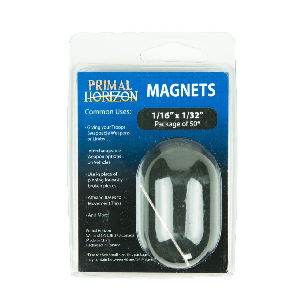 PRIMAL HORIZON - MAGNETS - 1/16" X 1/32" (PACK OF 50) TOOL #PH10001