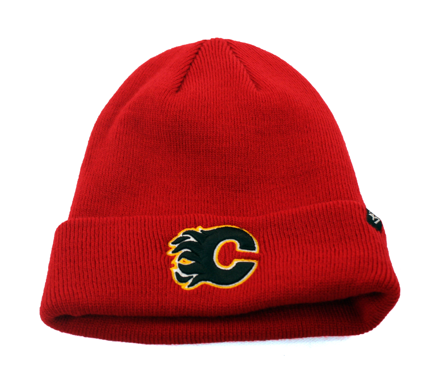 CALGARY FLAMES - "RAISED" KNIT HAT - RED / HOCKEY / TOQUES / SCARFS ...
