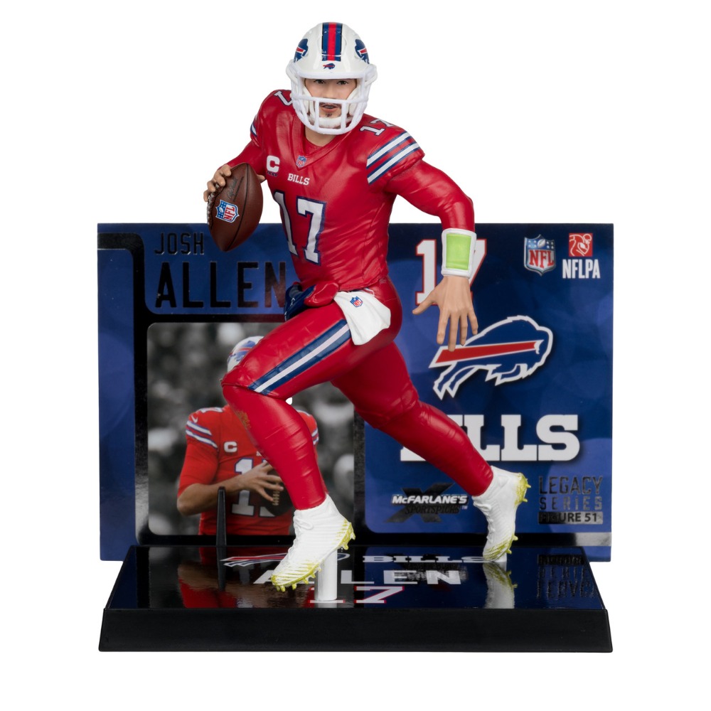 BUFFALO BILLS - #17 JOSH ALLEN (7") RED COLOR RUSH JERSEY - MCFARLANE TOYS