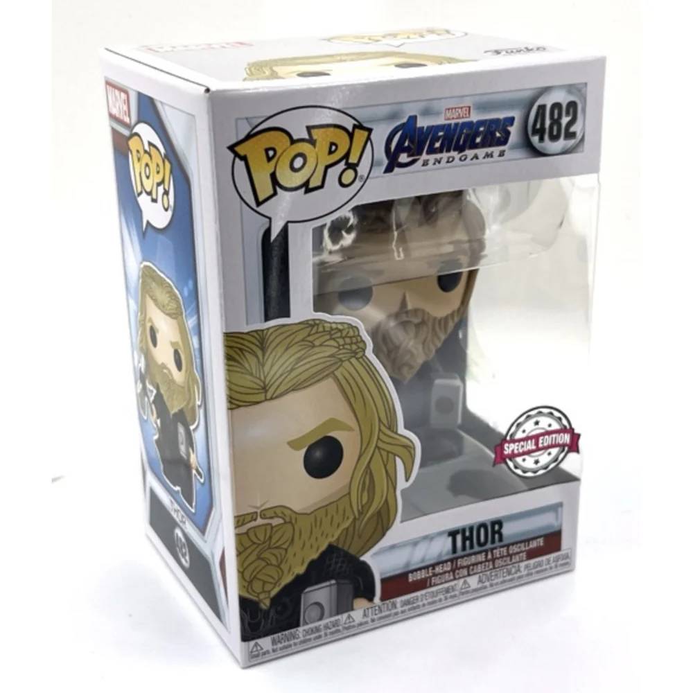AVENGERS - POP! VINYL BOBBLE-HEAD OF THOR (W/ MJOLNIR & STORMBREAKER ...