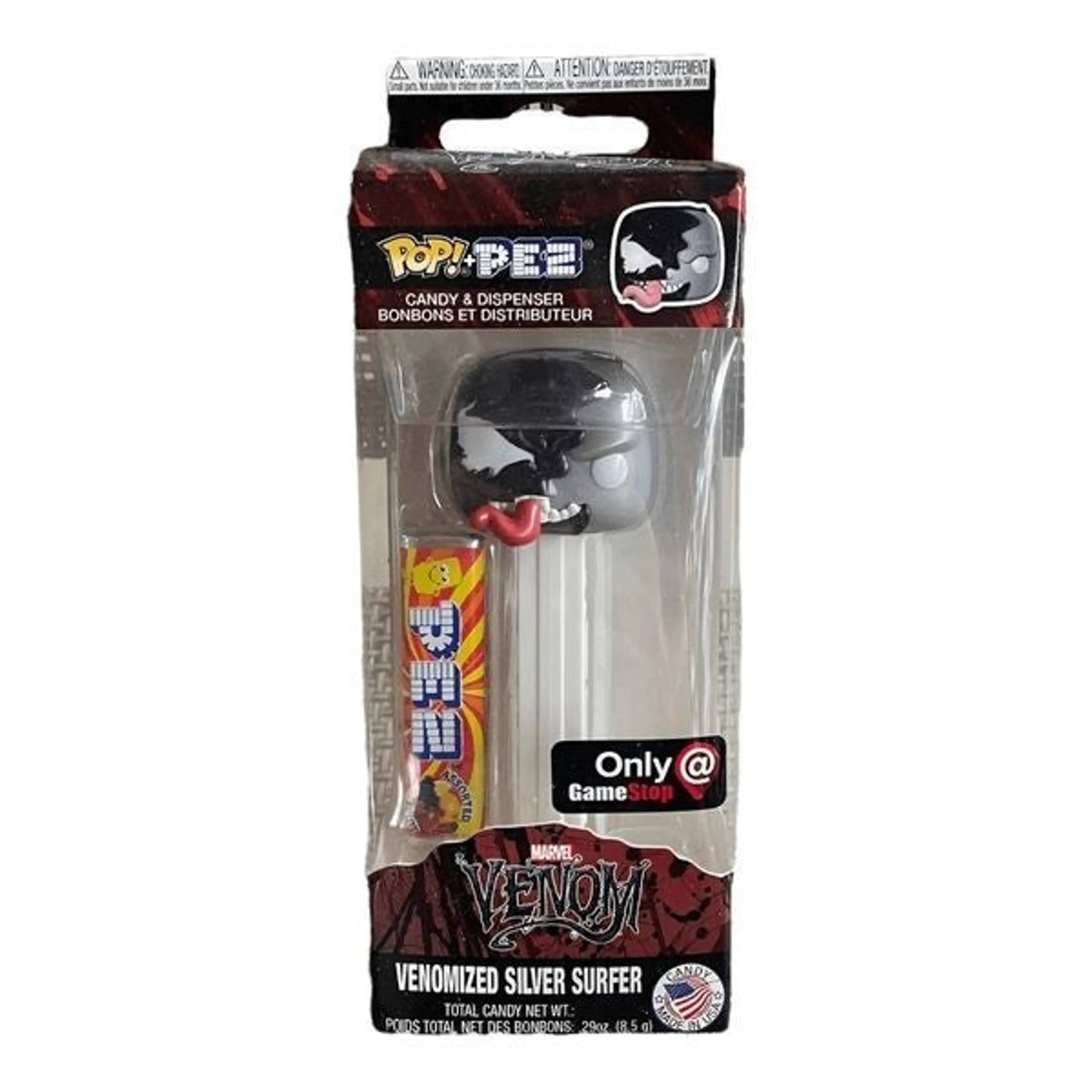 MARVEL - PEZ CANDY DISPENSER - VENOM SILVER SURFER (16G) - VENOM