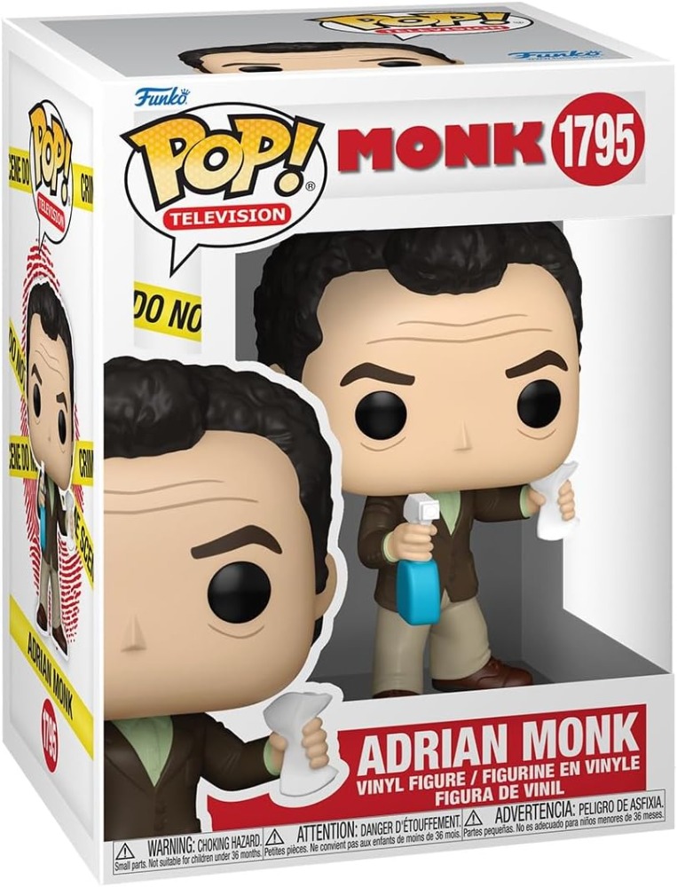 MONK - FIGURINE POP! EN VINYLE DU D'ADRIAN MONK (10 CM) 1975