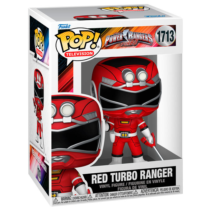POWER RANGERS - FIGURINE POP! EN VINYLE DU TURBO RANGER ROUGE (10 CM) - TURBO RANGER 1713