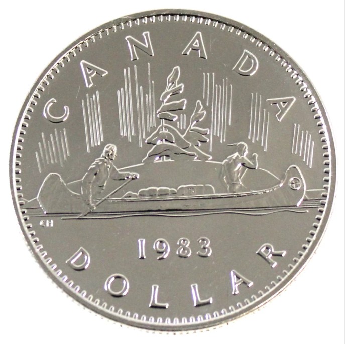1-DOLLAR - 1983 1-DOLLAR - VOYAGEUR (PL) - PIÈCES DU CANADA 1983