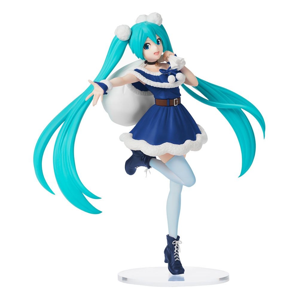 VOCALOID - FIGURINE DE HATSUNE MIKU - NOËL 2020 VERSION BLEUE - SUPER ...