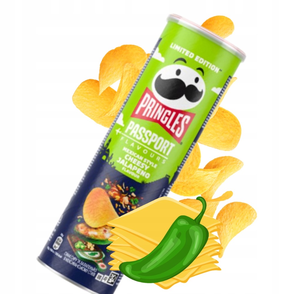 PRINGLES - FROMAGE JALAPEÑO STYLE MEXICAIN (165 G)
