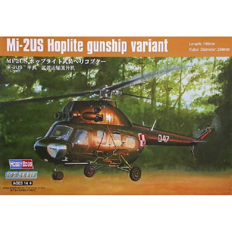 HOBBY BOSS - 1/72 - MIL MI-2US HOPLITE GUNSHIP 87242