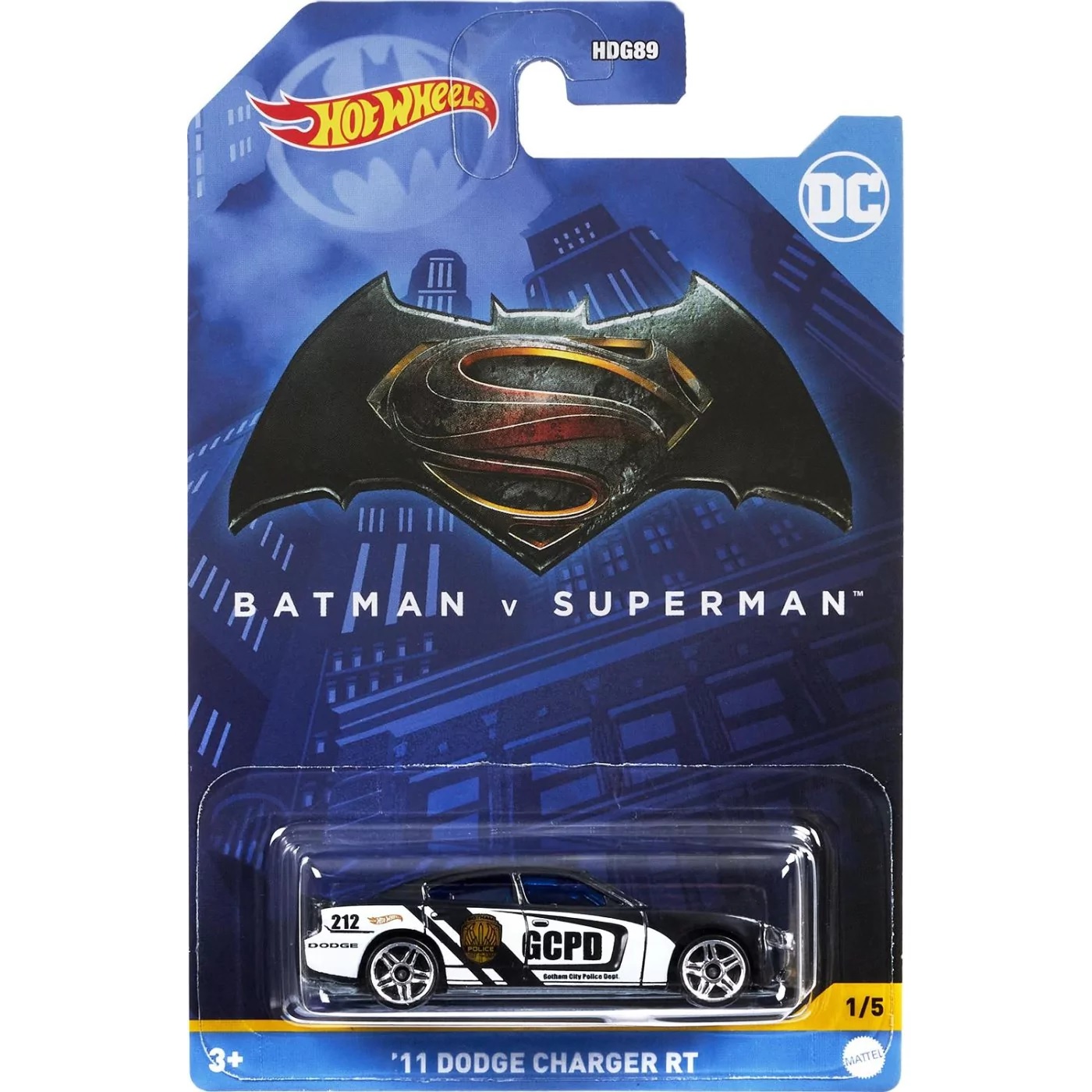 HOT WHEELS - '11 DODGE CHARGER RT - BATMAN V SUPERMAN
