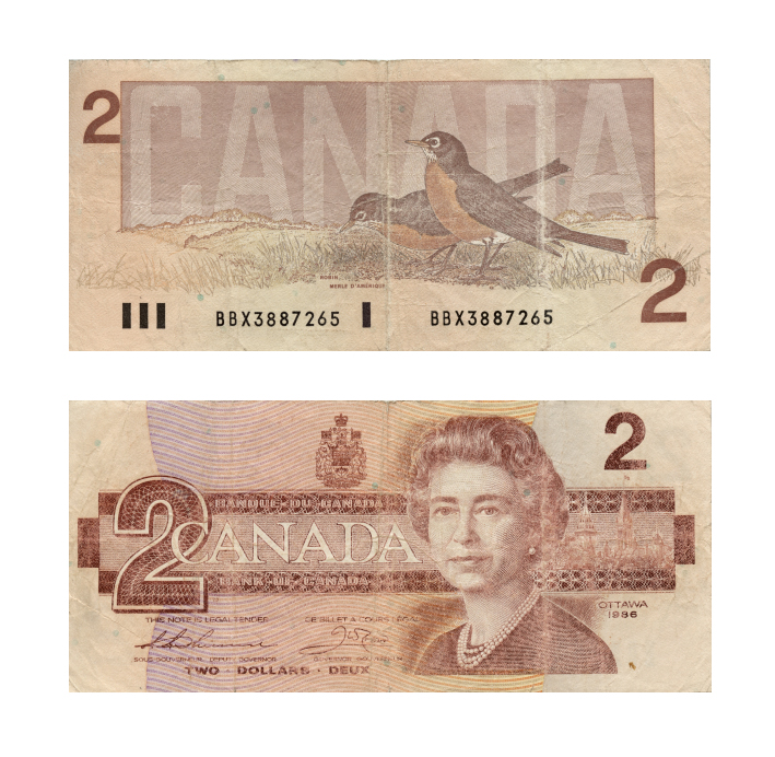 1986 - 1986 2-DOLLAR NOTE, THIESSEN/CROW (VG) / 05- CANADIAN PAPER ...