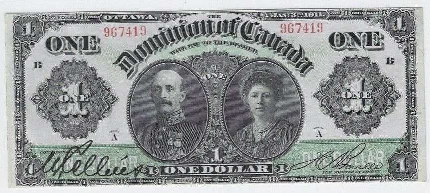 1911 - 1911 1-DOLLAR NOTE, VARIOUS/BOVILLE (UNC)