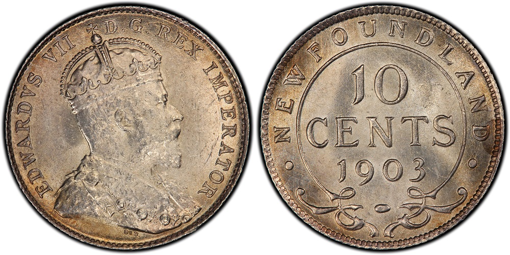 10-CENT - 1903 10-CENT (G) - 1903 NEWFOUNFLAND COINS