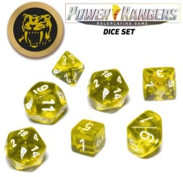POWER RANGERS - DICE SET - YELLOW (ENGLISH)