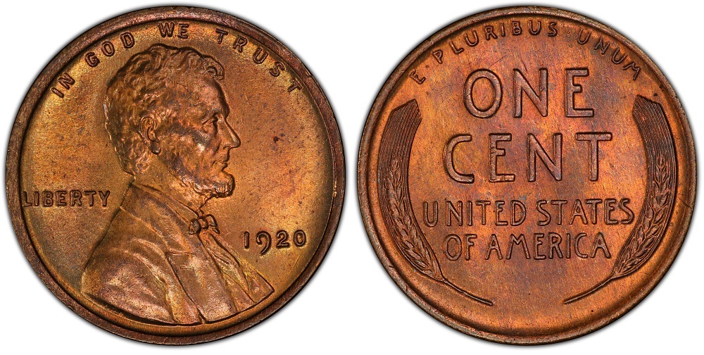 1-CENT - 1920 1-CENT (AU) - 1920 UNITED STATES COINS