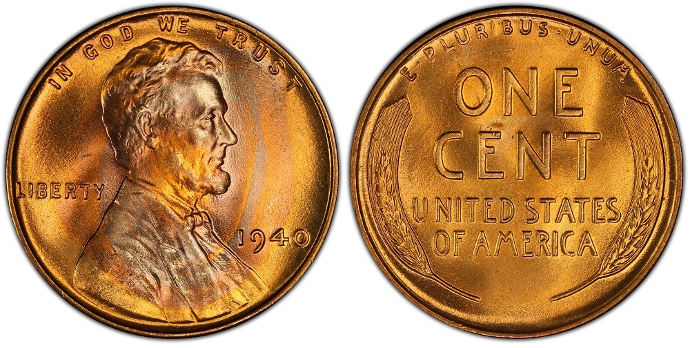 1-CENT - 1940 1-CENT (MS-63) - 1940 UNITED STATES COINS