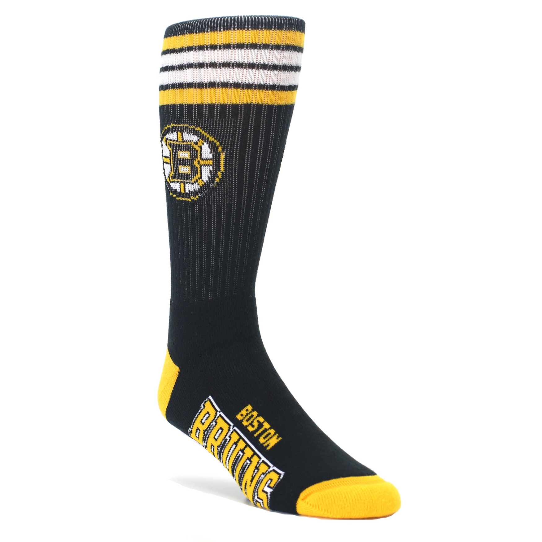 BOSTON BRUINS - BAS DE SPORT "LOGO" - NOIR/YELLOW (LARGE) / HOCKEY ...