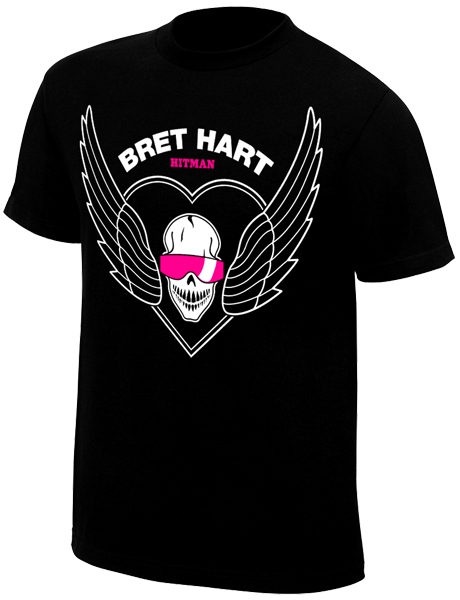 WWE - T-SHIRT "BRET HART HITMAN" - NOIR / AUTRE