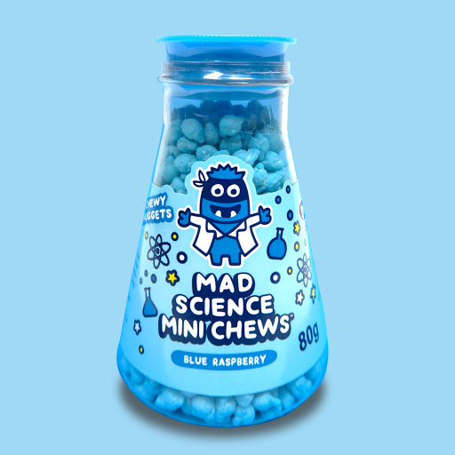 MAD SCIENCE - MINI CHEWS - BLUE RASPBERRY / CANDIES