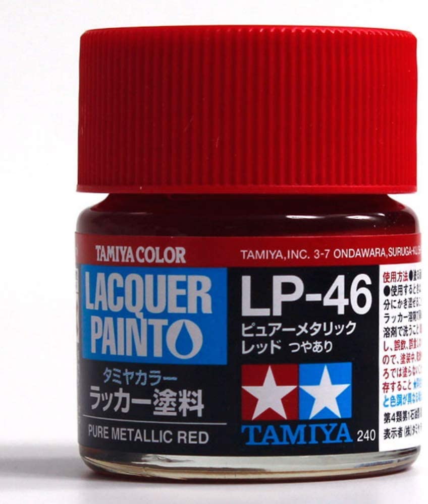 PEINTURE LAQUE - ROUGE MÉTALLIQUE PURE (10 ML) LP-46