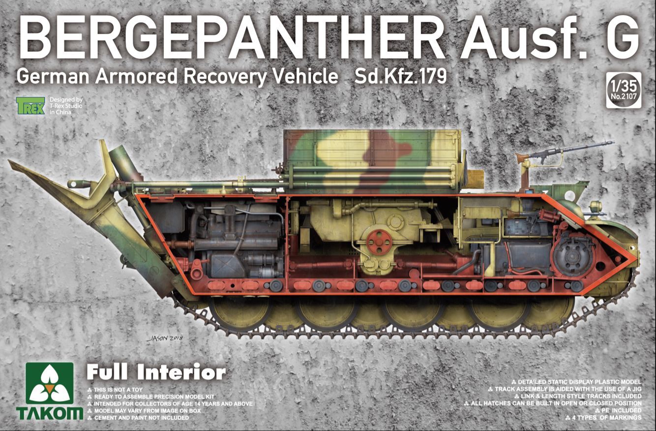 TANK - BERGEPANTHER AUSF.G GERMAN ARMORED RECOVERY VEHICLE SD.KFZ.179 1/35
