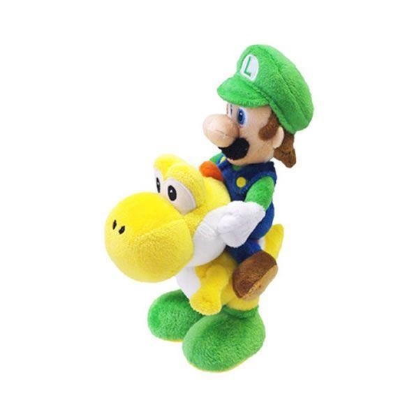 Nintendo Luigi Riding Yellow Yoshi Plush 8 Super Mario Video Games