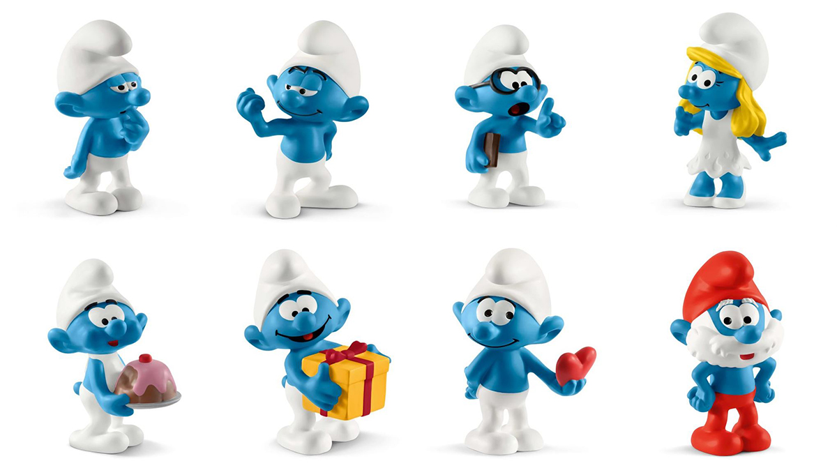 Schtroumpfs Ensemble Des 8 Figurines 2019 Schtroumpfs 2019 Le